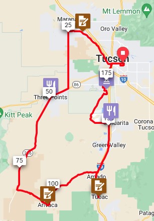 Arizona Brevet Routes