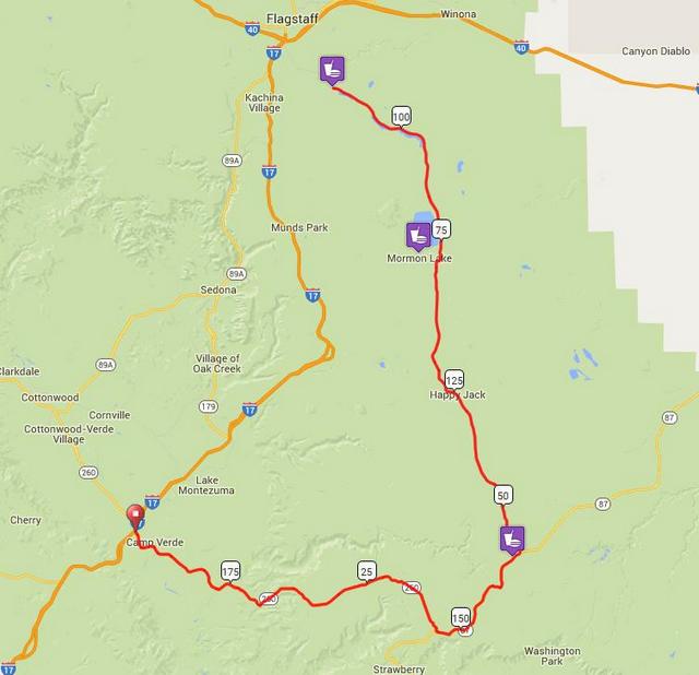 Arizona Brevet Routes